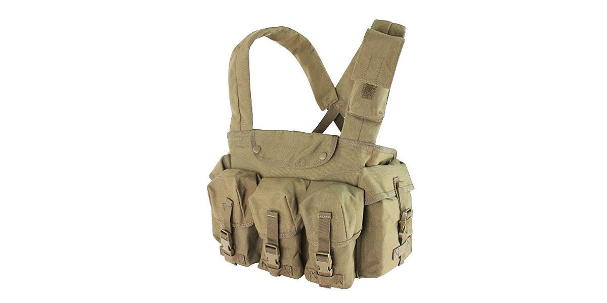 Condor Seven Pocket Tactical Chest Rig Tan - Chest Rigs - ProAirsoft ...